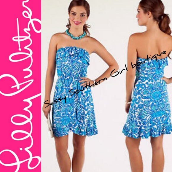 Lilly Pulitzer | Dresses | Htf Lily Pulitzer Strapless Dress | Poshmark